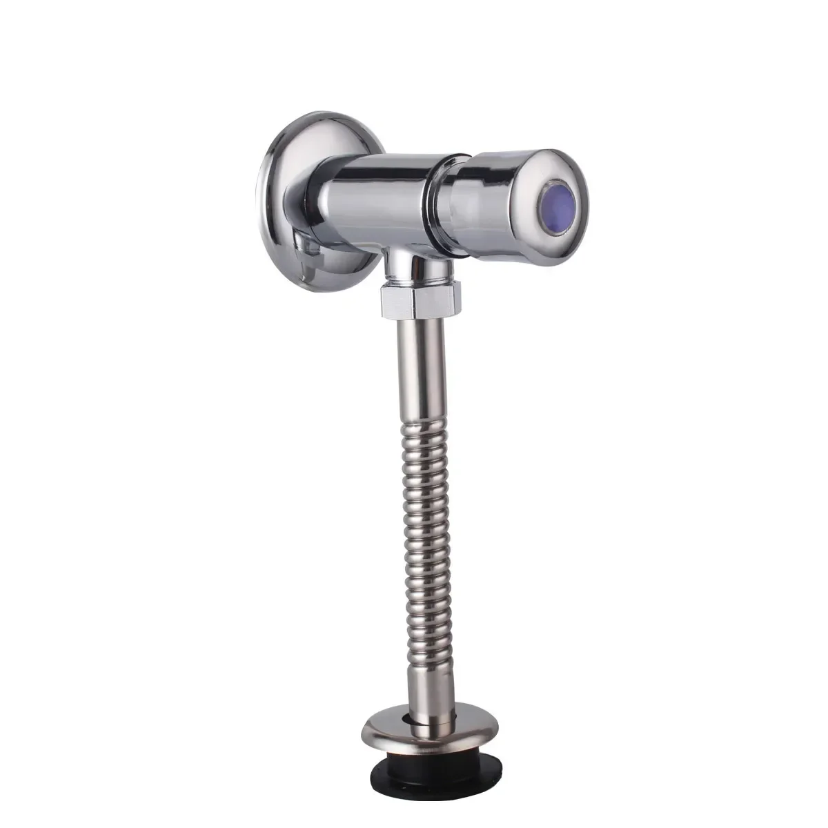 Toilet-Full-Copper-Body-Delay-Hand-Pressed-Self-Closing-Flushing-Valve ...