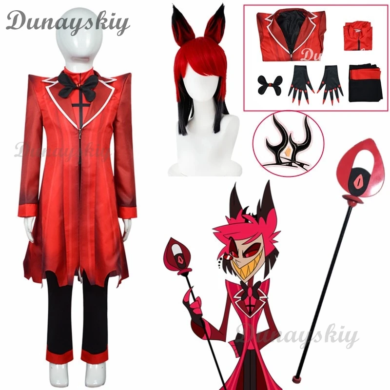 ALASTOR-Cosplay-Kids-Size-Hazbbin-Anime-Cosplay-Costume-Wig-Ears-Hotel ...