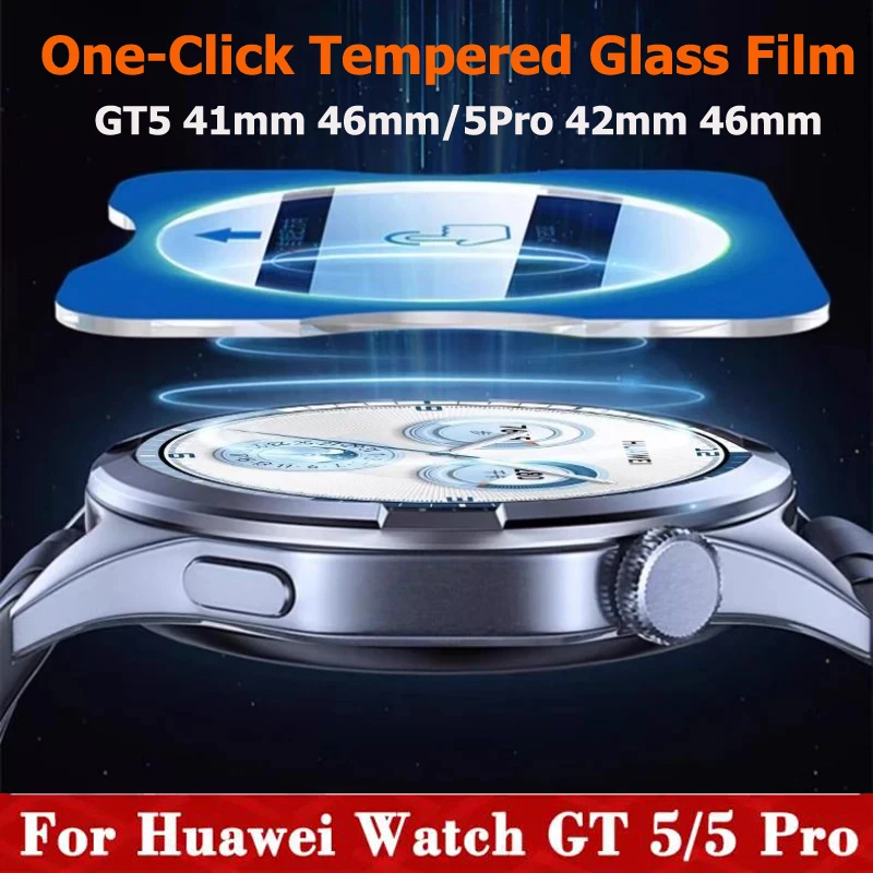 Tempered-Glass-Film-For-Huawei-GT-5-46mm-41mm-With-Alignment-Tool ...
