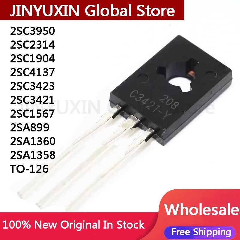 10pcs-2SC3950-TO-126-C3950-TO-126F-2SC2314-2SC1904-2SA899-2SC4137 ...