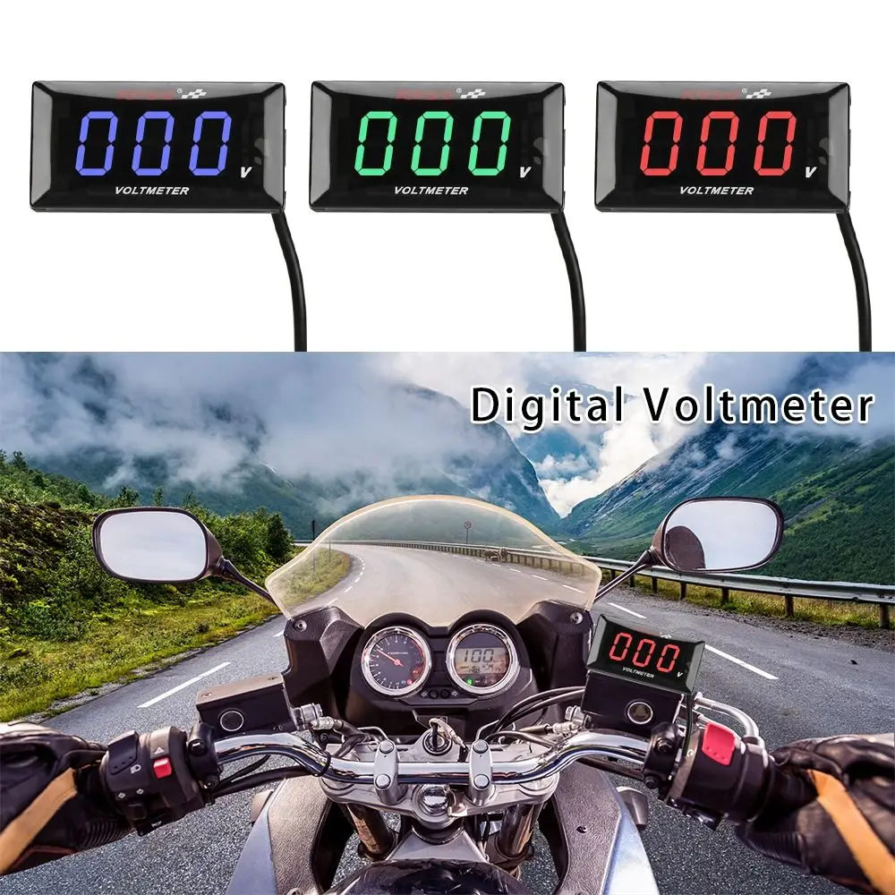 Mini 12V-150V Ammeter Tester Panel 0.56inch LED Display Volt Voltage ...
