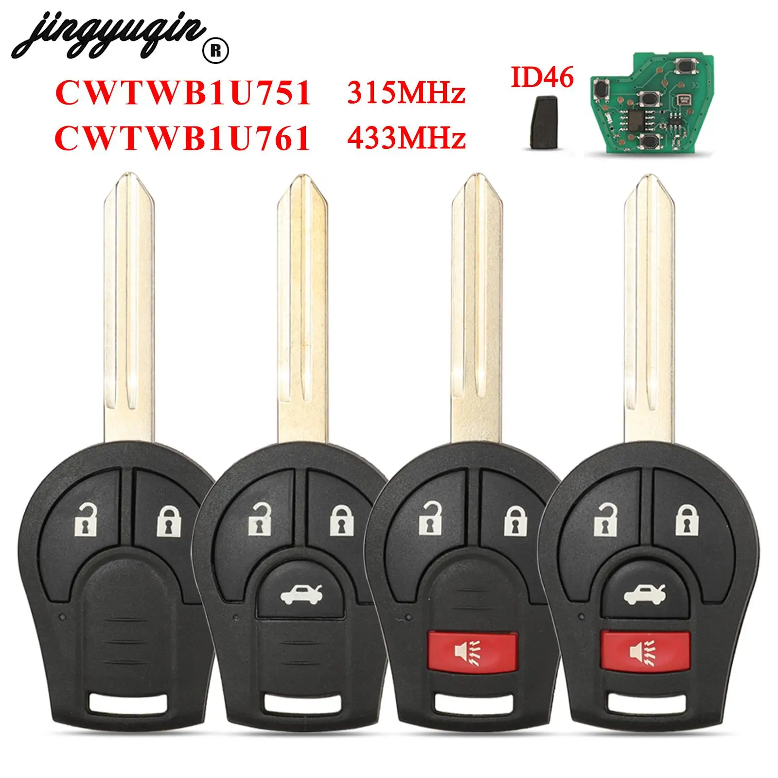 Jingyuqin-mando-a-distancia-para-coche-llave-de-coche-CWTWB1U751 ...