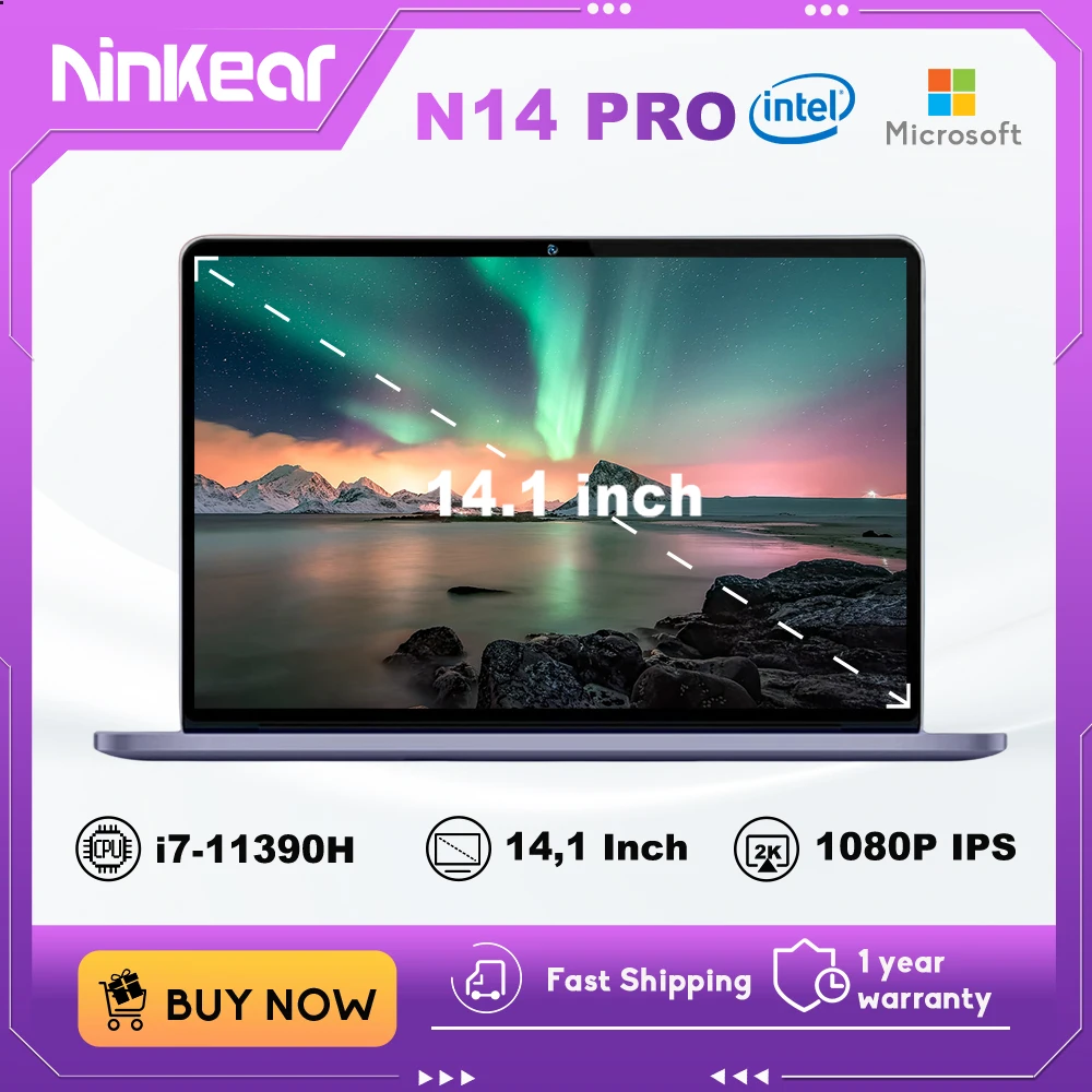 Ninkear-Laptop-N14-Pro-14-inch-IPS-Full-HD-Intel-i7-11390H-16GB-RAM-1TB ...