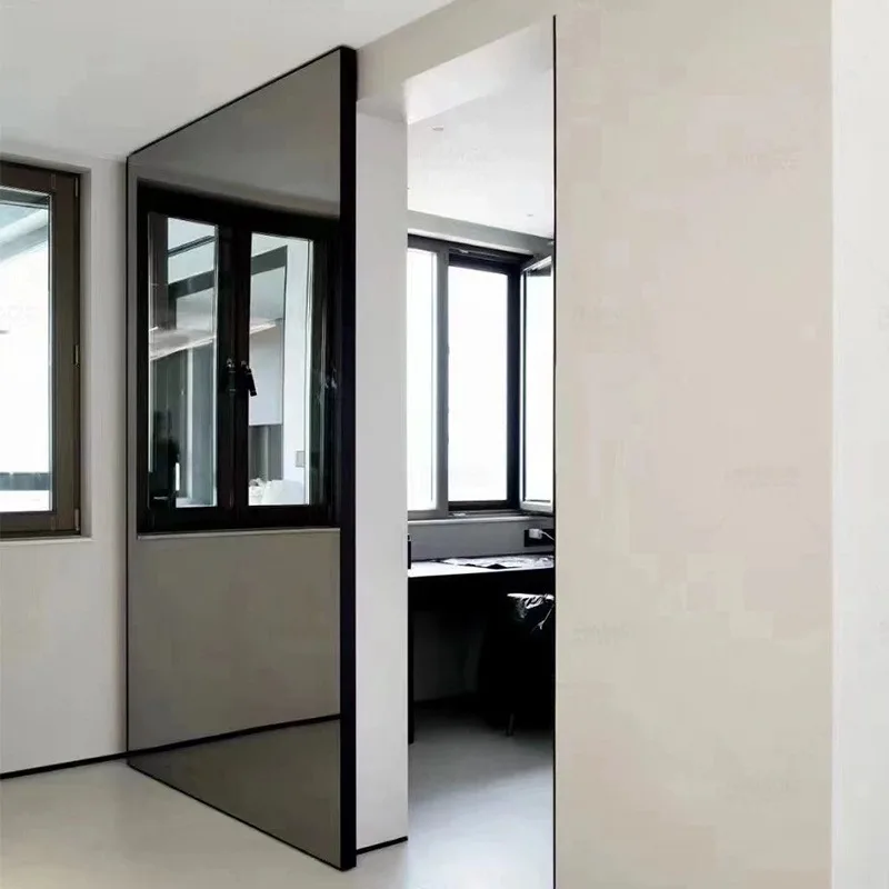 Mirror ghost door trackless sliding kitchen sliding pocket floating ...