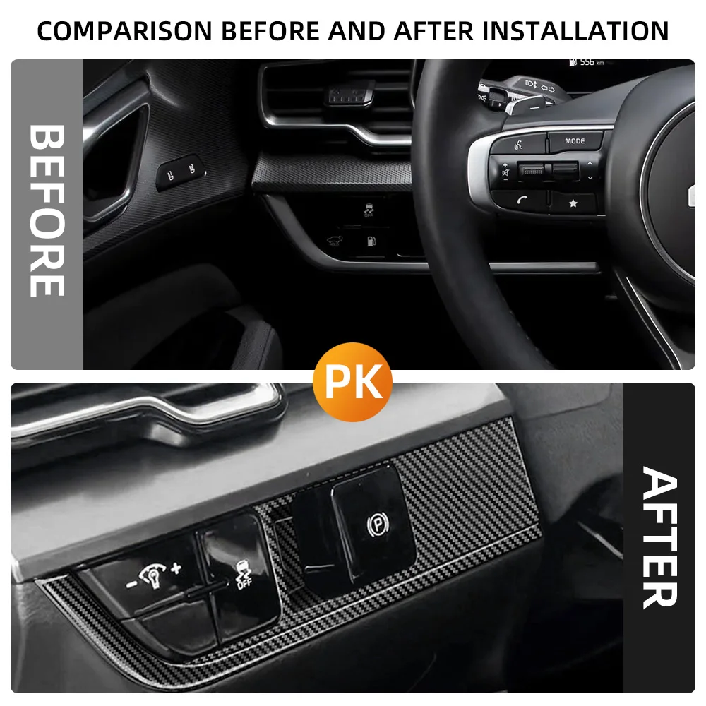 For KIA Sportage NQ5 2022 2023 2024 LHD Carbon Fiber Car Head Light ...