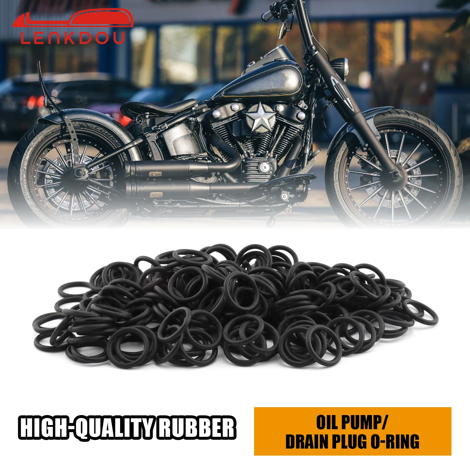100PCS Motorcycle Oil Drain Plug O-Ring For Harley Dyna Low Rider ...