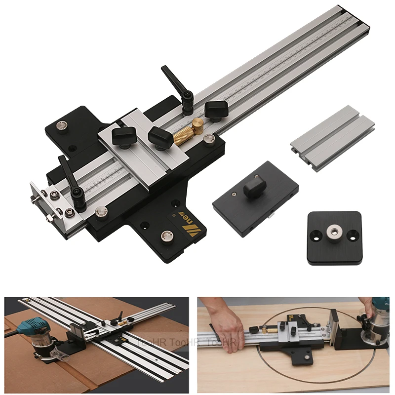 Router-Electric-Circular-Saw-Guide-Rail-Adjustable-Slotting-Cut-Circles ...