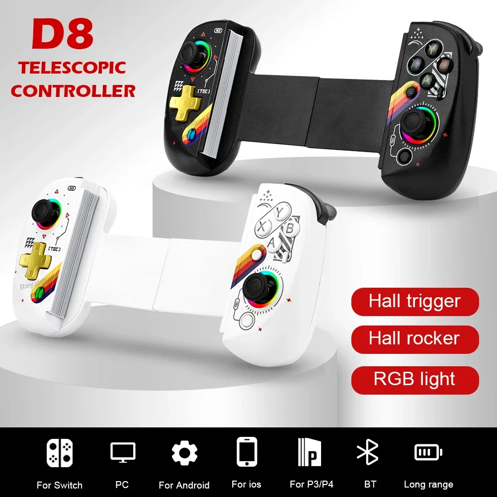NEW-D8-RGB-Tablet-Controller-Wireless-Handle-For-Switch-Game-BT ...