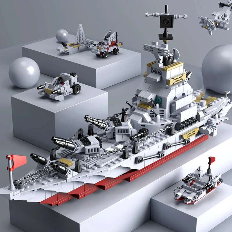 980PCS-Military-8-IN-1-Army-Ocean-Cruiser-Warship-Building-Blocks ...