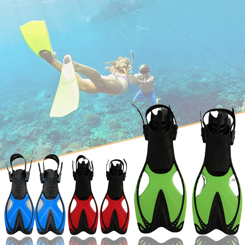Universal-Children-s-Frog-Shoes-Silicone-Adjustable-Short-Diving-Assist ...