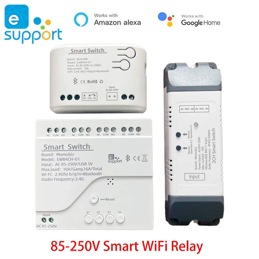 WiFi-Smart-85-250V-Relay-eWelink-APP-Remote-Control-Home-Smart-Scene ...