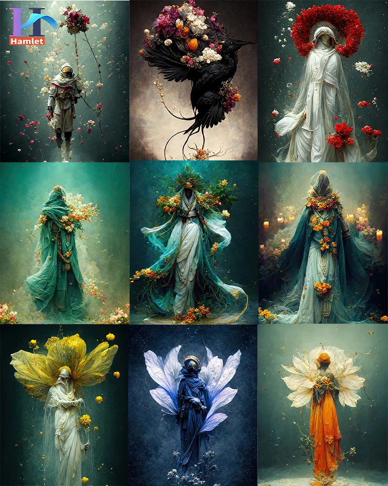 Hamlet-Abstract-Colorful-Woman-Painting-by-numbers-On-Canvas-Modern ...