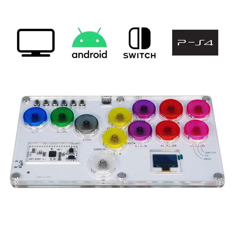Hitbox-consola-de-videojuegos-Arcade-Fighting-LED-Flatbox-controlador-codificador-de-intercambio ...