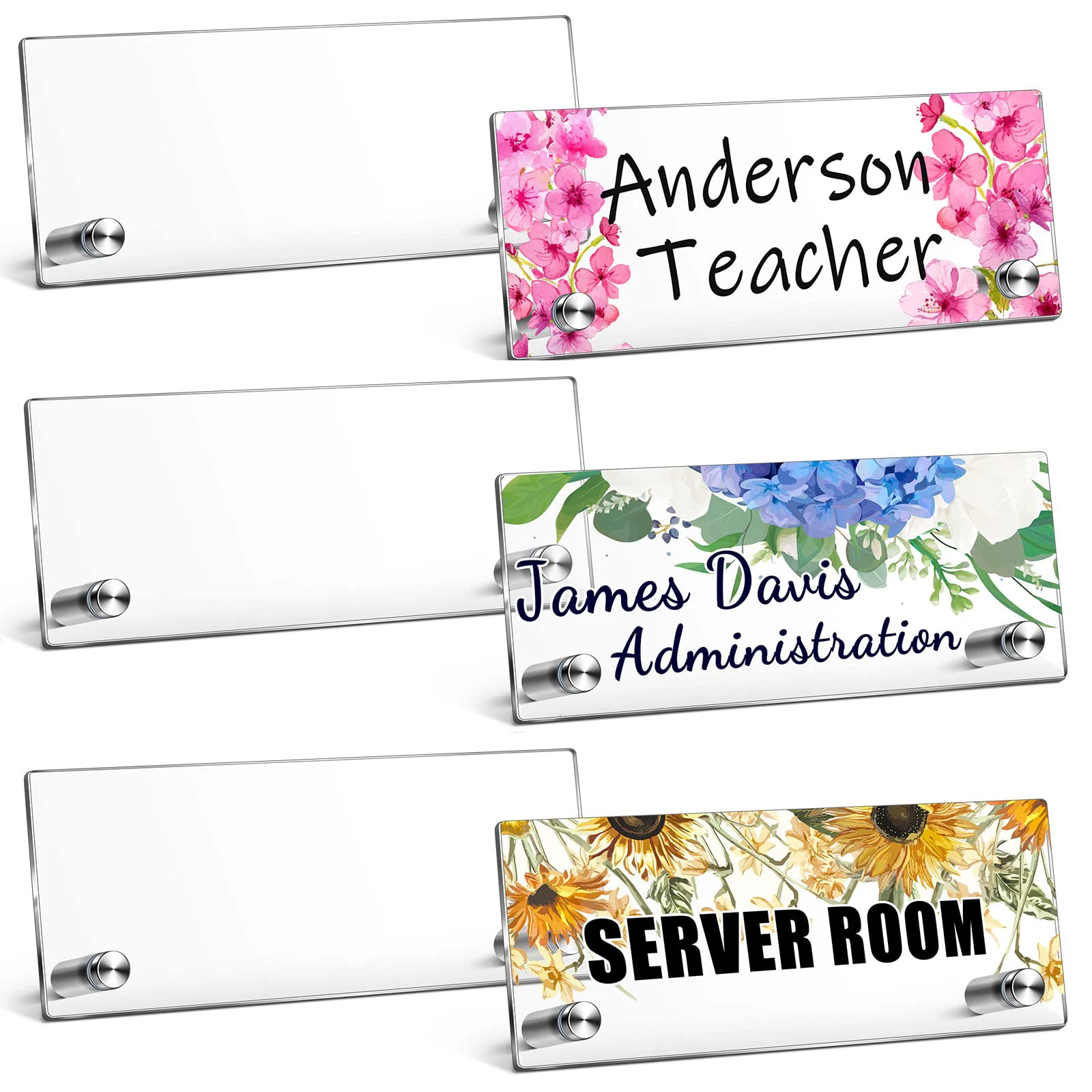 Acrylic-Desk-Name-Plate-Clear-Acrylic-Block-Nameplate-Office-Decor-Door ...