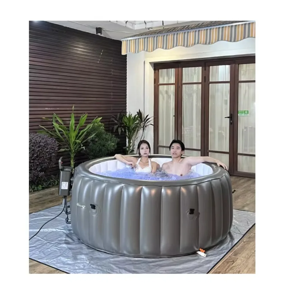 Inflatable Spa Hot Tub Round Spa Portable Hot Tub Model 4 -6 People ...