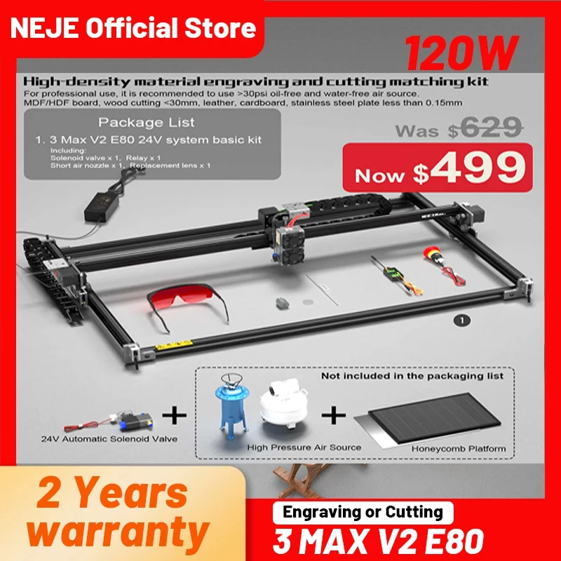 NEJE-Max-3-V2-Engraving-Machine-Powerful-E80-E40-Laser-Engraver-Metal ...