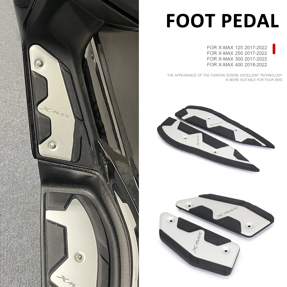 Motorcycle For YAMAHA XMAX 400 300 250 125 Pedal Non slip Foot Pad ...