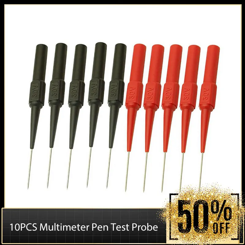 10PCS 30V 1A Multimeter Pen Test Pin Test Probe Measuring Device Clamp ...