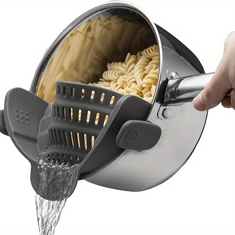1 pot filter and pasta filter - adjustable silicone clip filter for ...