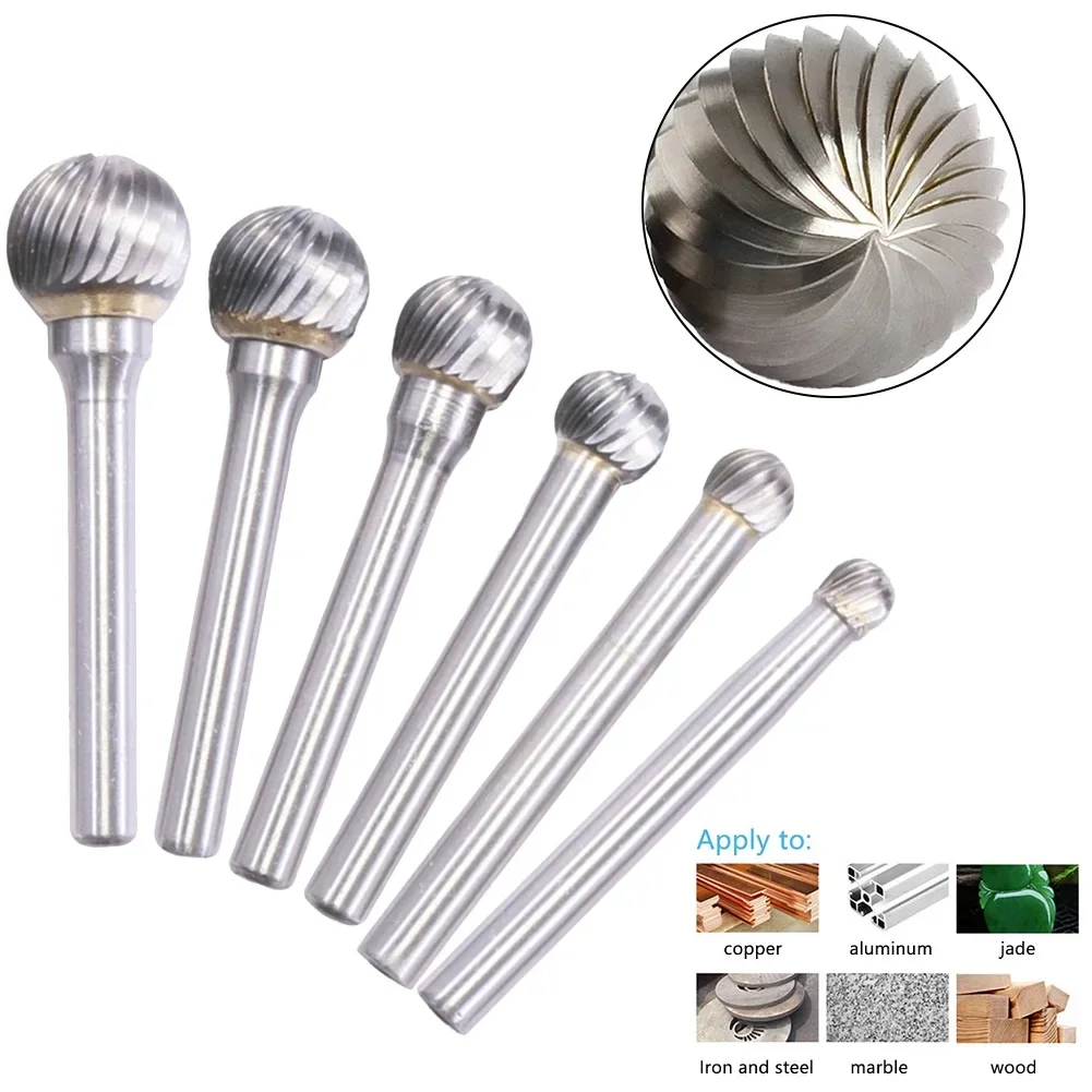 1pc Ball Head Die Grinder Bit Milling Cutter Rotary Tool Carving ...
