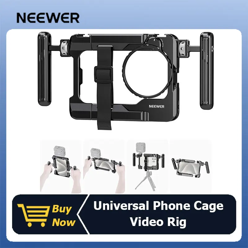 NEEWER-PA017-Universal-Phone-Cage-Video-Rig-Kit-with-Dual-Side-Handle ...