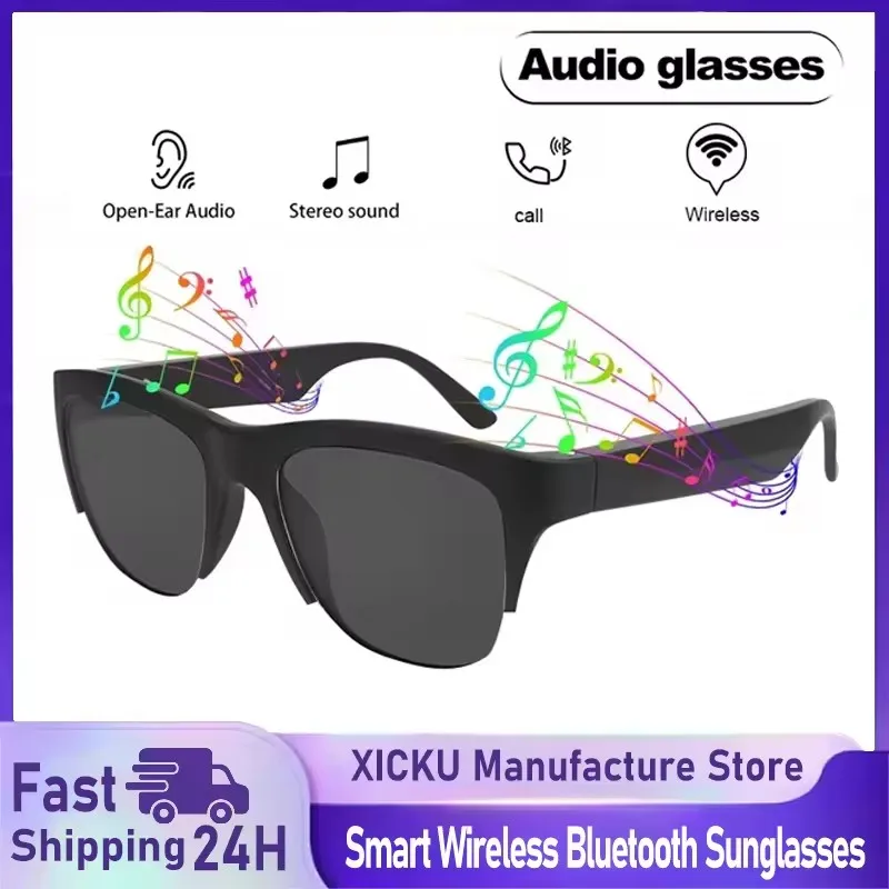 F06 TWS Sweatproof Wireless Music Touch Control Sun Glasses Smart ...