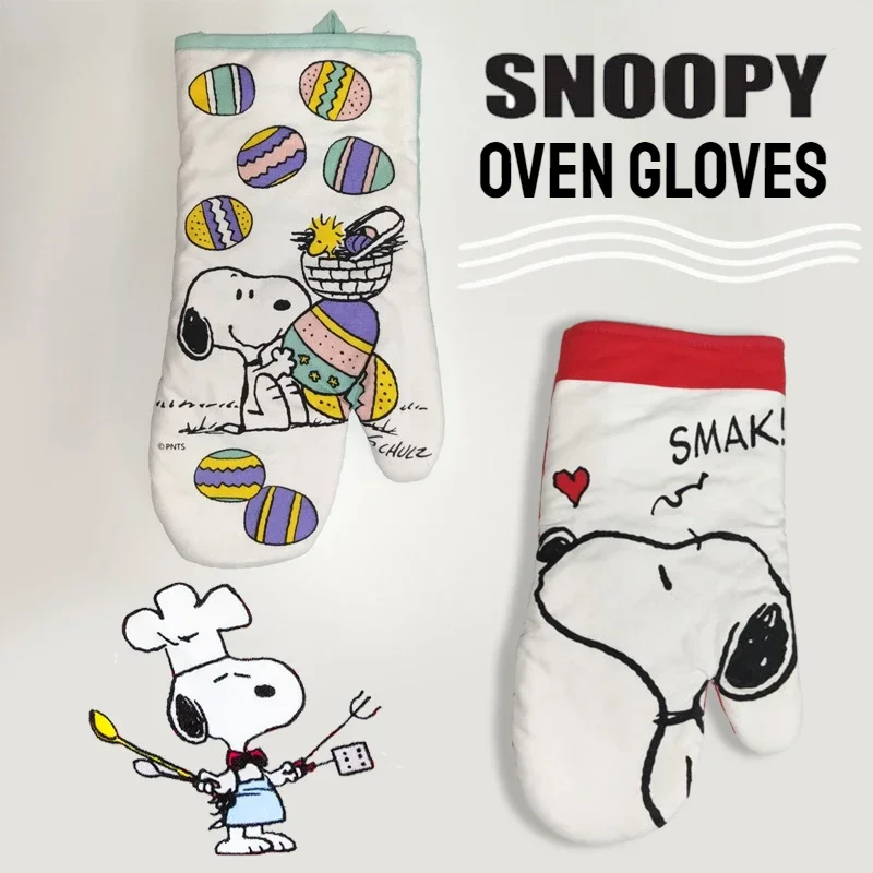 Snoopy-Cartoon-Anti-scalding-Oven-Gloves-Mitts-Kitchen-Cotton-Gloves ...