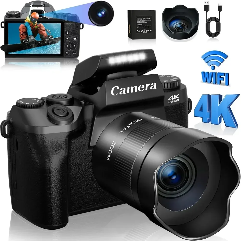 4K-Digital-Cameras-for-Photography-64MP-WiFi-4-Touch-Screen-Vlogging ...