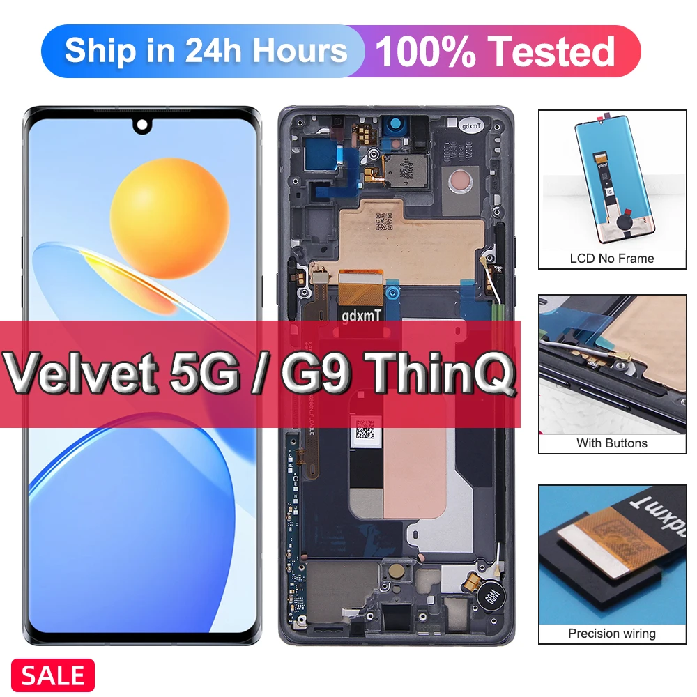 Display For LG G9 ThinQ LCD Display Touch Screen Digitizer Assembly For ...