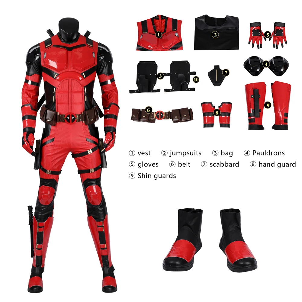 Mr-Pool-Warrior-Cosplay-Traje-Macac-o-Completo-Colete-e-Cinto-Carnaval ...