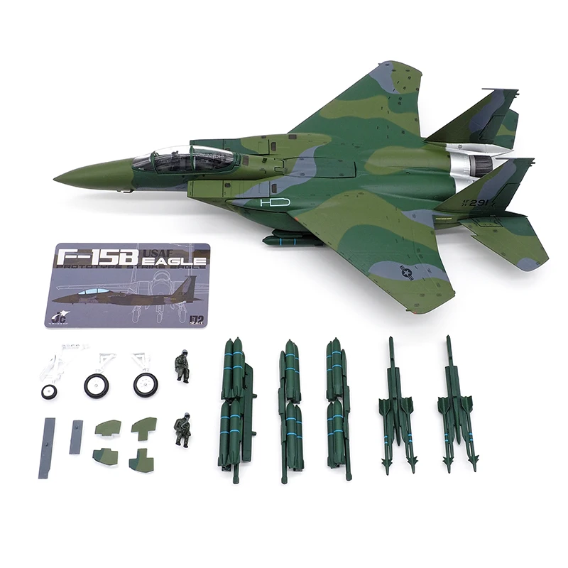 Diecast-Metal-Alloy-1-72-Scale-F-15B-F15-USAF-EAGLE-Aircraft-Fighter ...