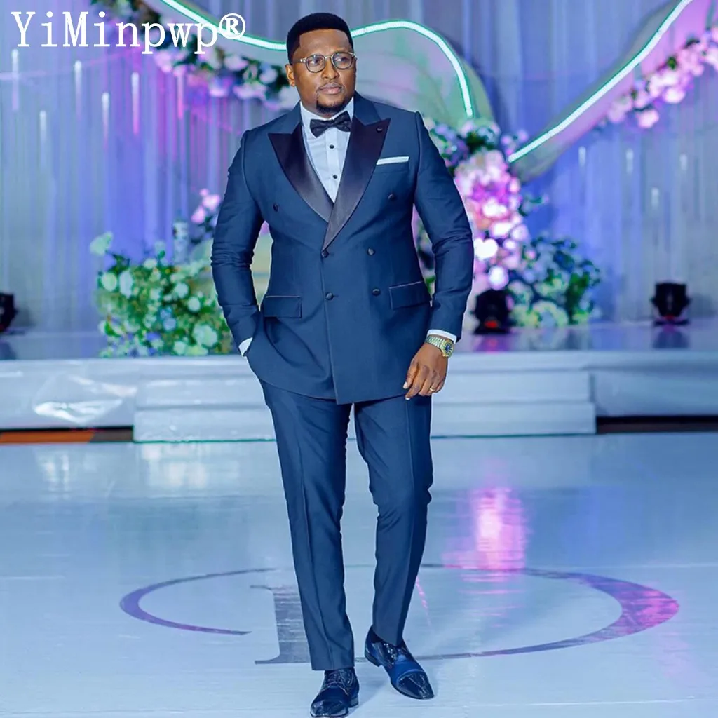 Costumes-de-mariage-bleu-marine-pour-hommes-revers-pointu-double-vent ...