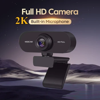 4K Webcam 1080P Mini Camera 2K Full HD Webcam with Microphone 30fps USB ...