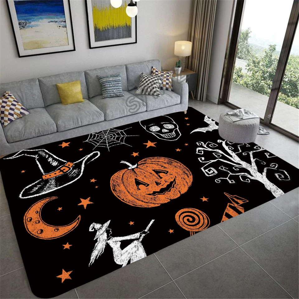 Halloween-Decorations-Pumpkin-Hat-Carpet-for-Living-Room-House-Decor ...