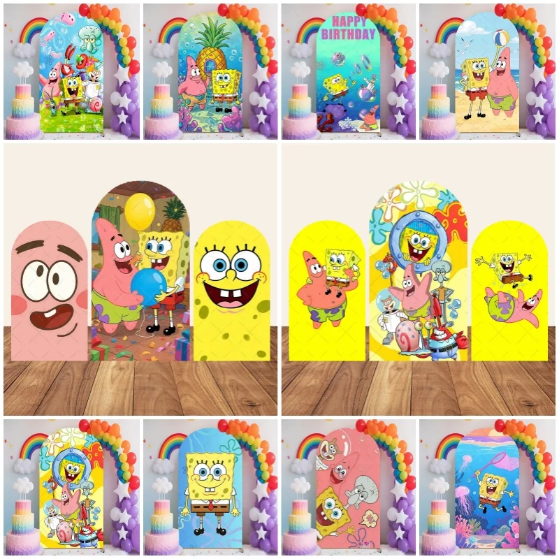 Spongebob Theme Arch Photography Background Cover Pineapple House Baby ...