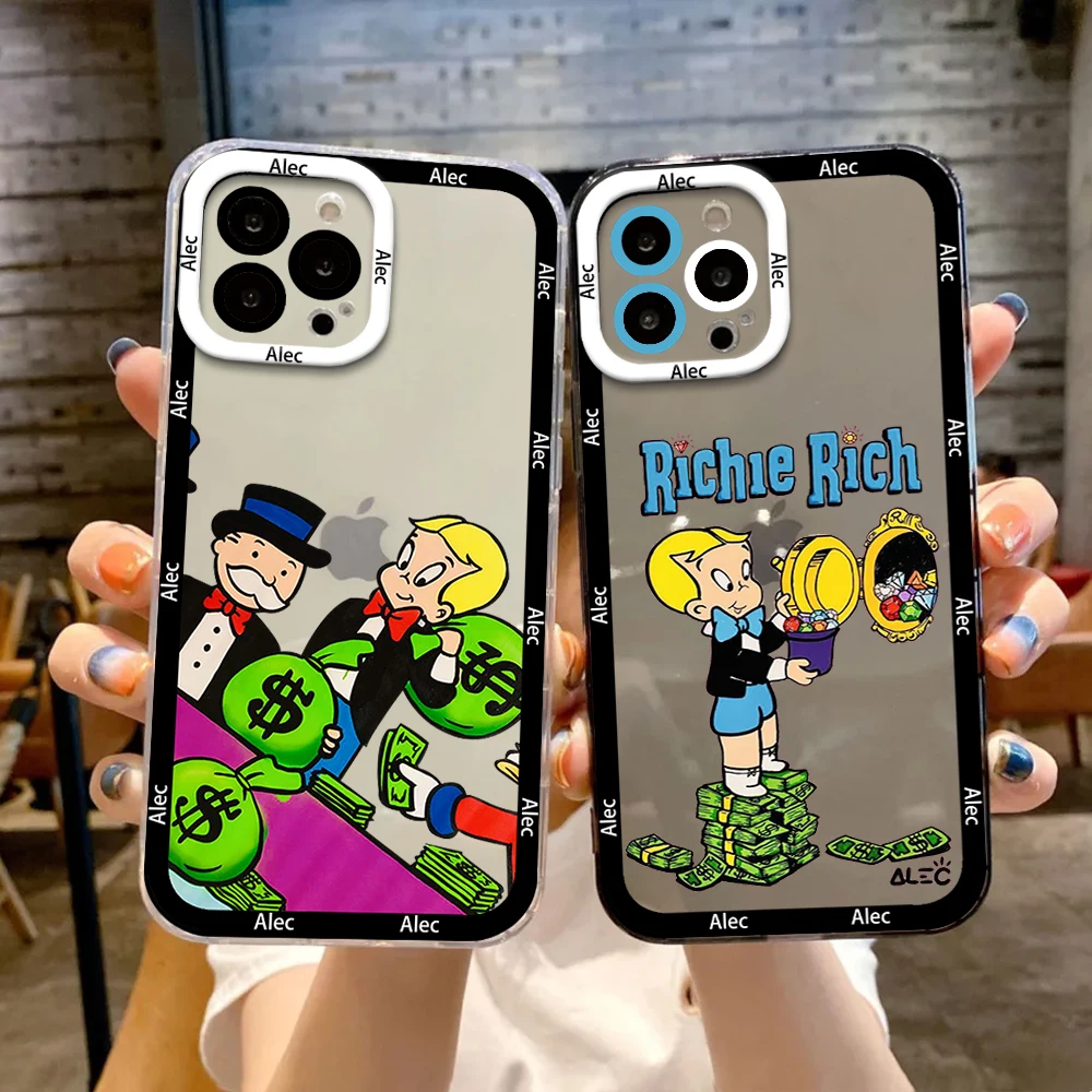 Trend Cartoon D-Dollar Alec Monopoly Phone Case For iPhone 16 12 13 14 ...