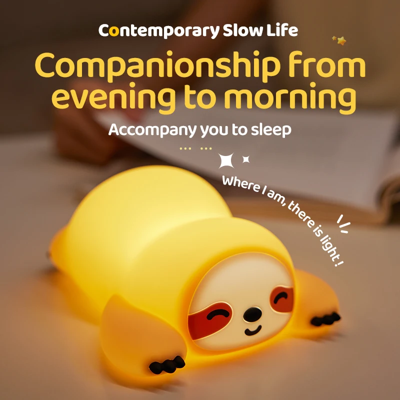 Squishy LED Night Light Dimmable Timer Nursery Cute Anemonefish Night ...