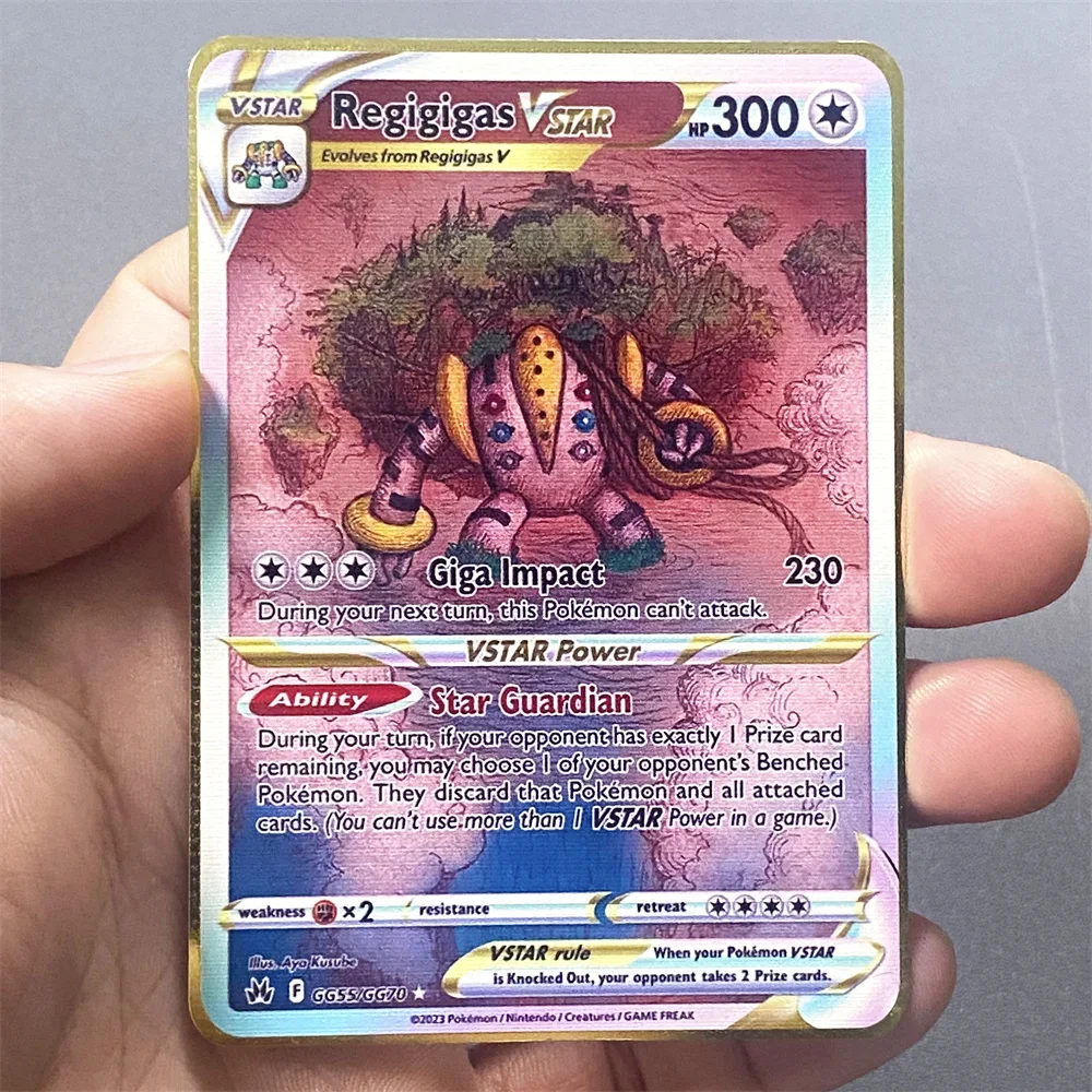 New 2024 Metal Card English Anime Charizard Arceus Mewtwo Blastoise ...