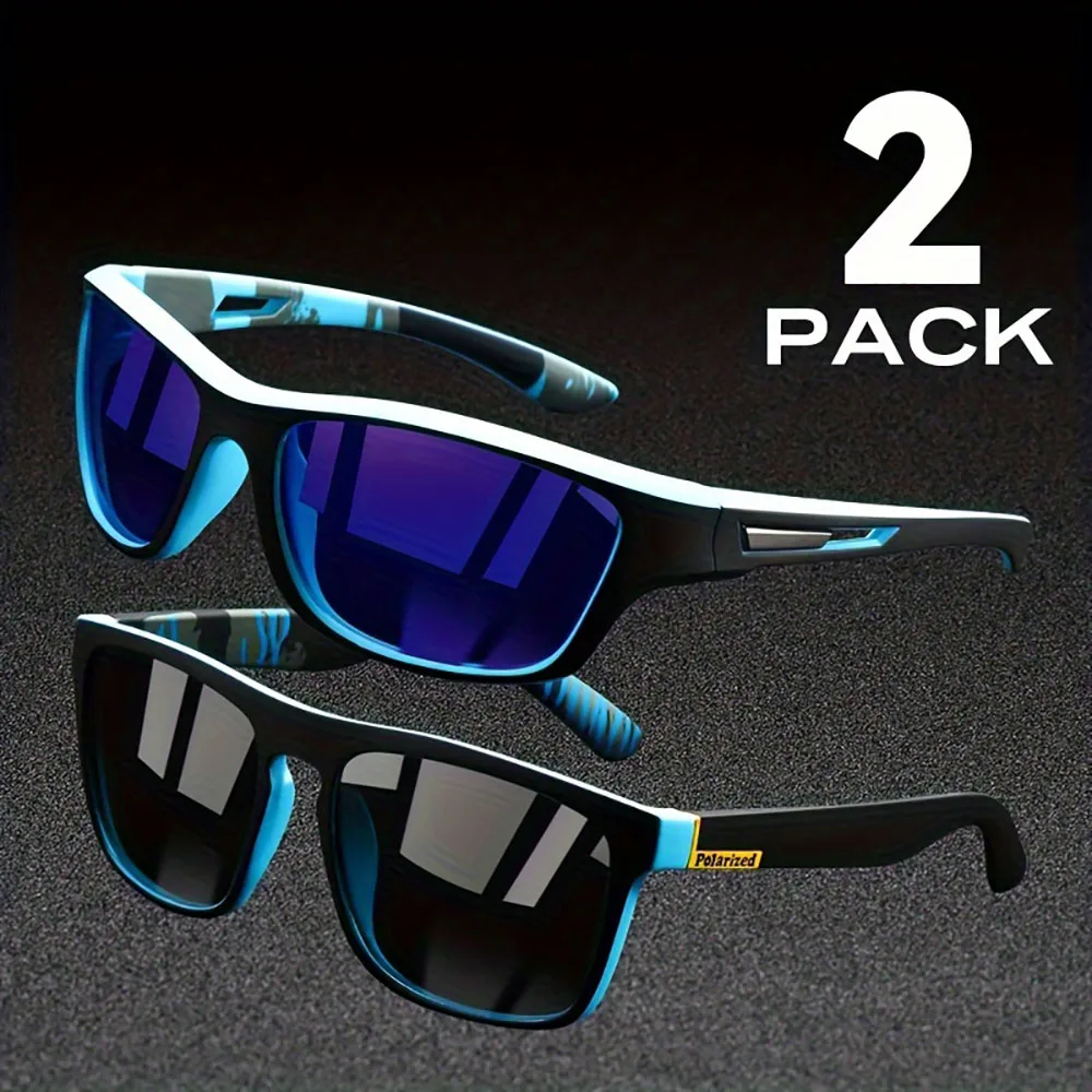 2pcs Polarized UV Protection Sunglasses Anti Glare Sun Shades For ...