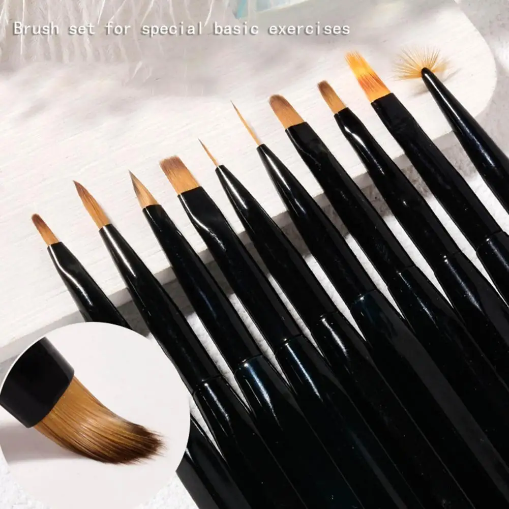 Universal Nail Pen Mini Nail Art Pen Reusable DIY One Hand Operation ...