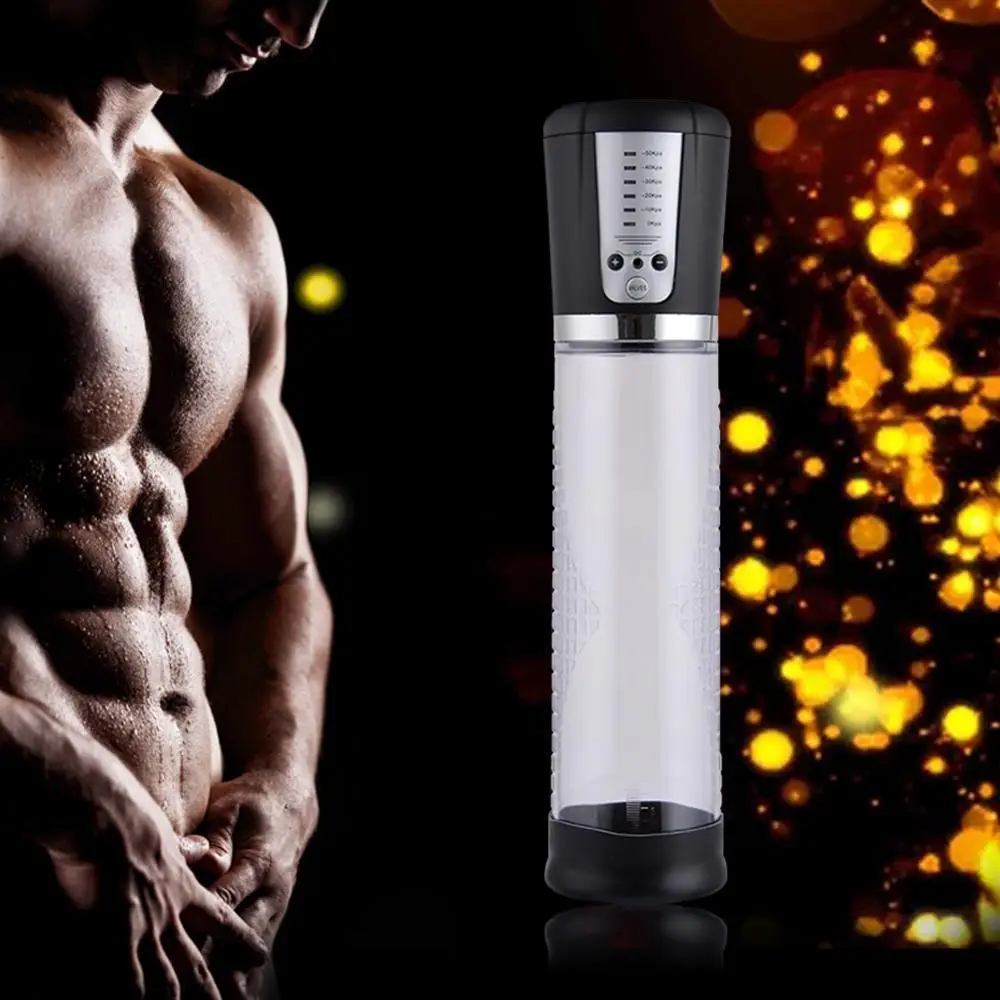 Male Electric Beginner Penis Vacuum Pump Enlarger Enlargement Enhancer ...