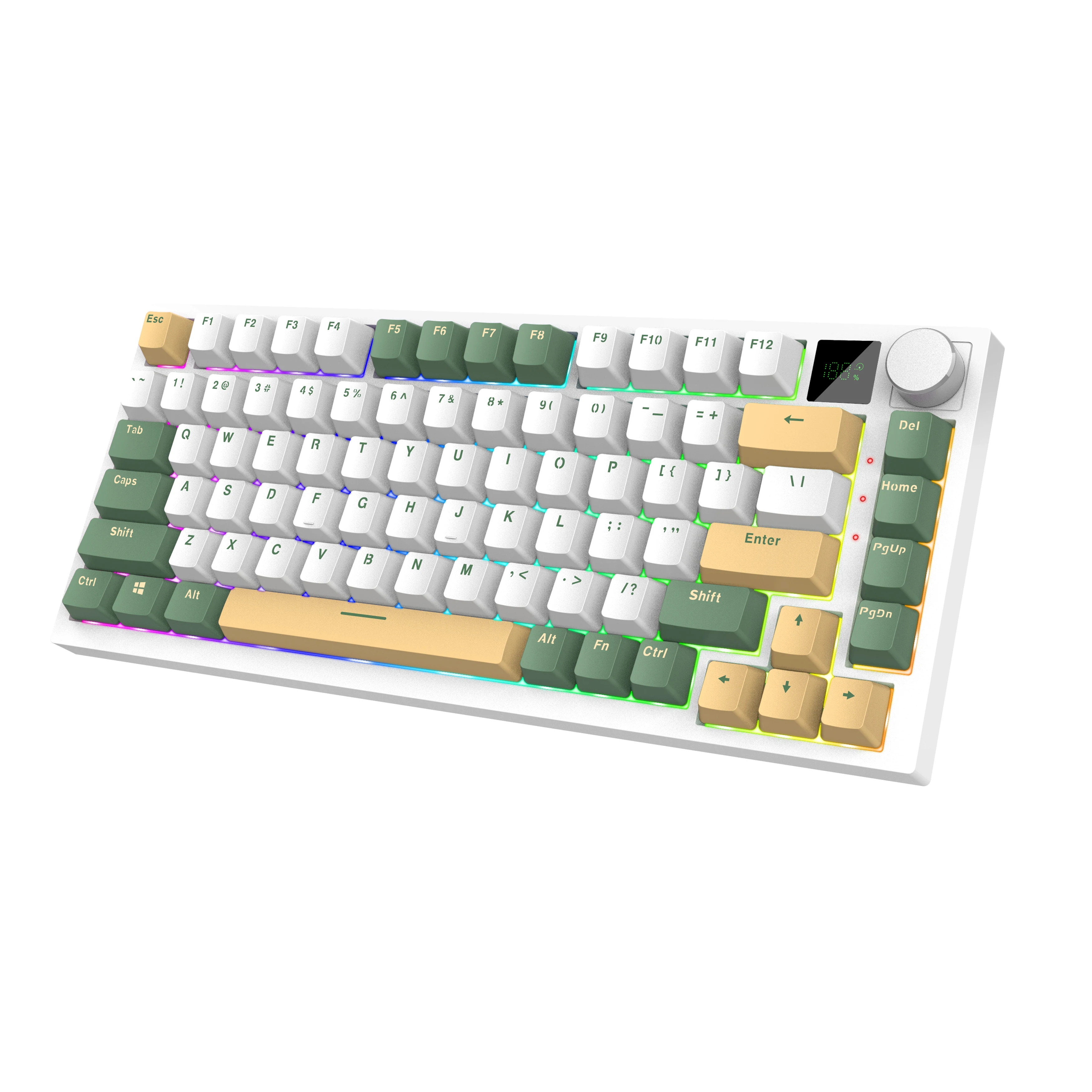 WEIKVA-WK75-81-Key-LED-Backlit-Mechanical-Gaming-Keyboard-USB-Wired-75 ...