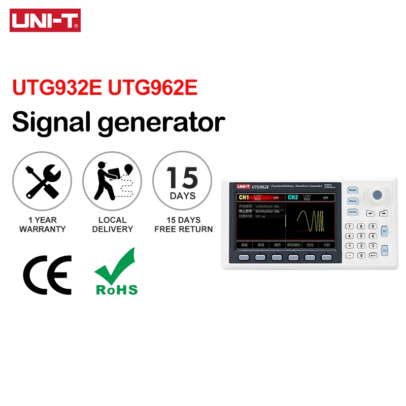 UNI-T-UTG932-UTG962-Funktion-Arbitrary-Waveform-Generator-Signal-Quelle-Dual-Kanal-200-MS-s ...