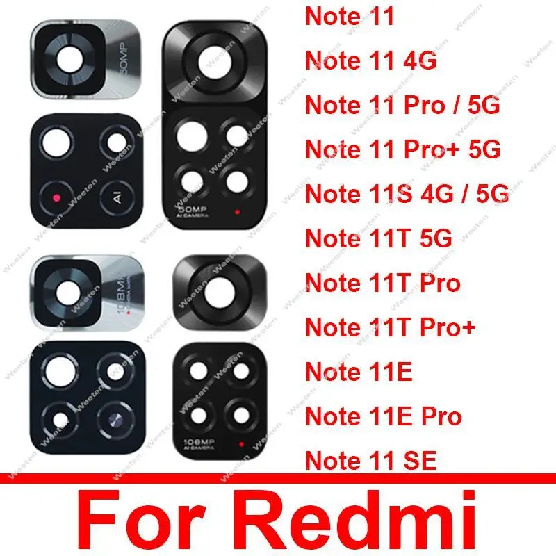 Rear-Camera-Glass-Lens-For-Xiaomi-Redmi-Note-11-11S-11E-11T-11-Pro-Plus ...