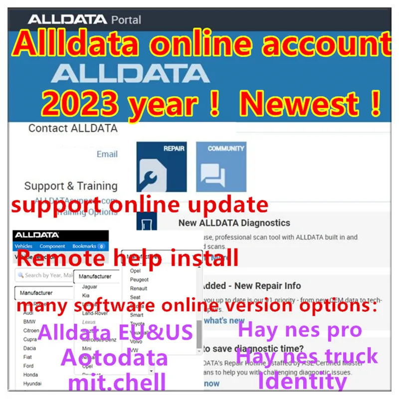 2024-Newest-Alldata-2024-software-online-Auto-Repair-Alldata-Online-Account-autodata-2023 ...