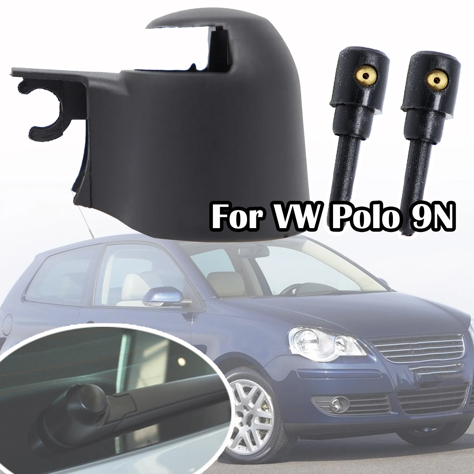 For VW Polo 9N Rear Windshield Window Wiper Blade Arm Rocker Bolt Cover ...