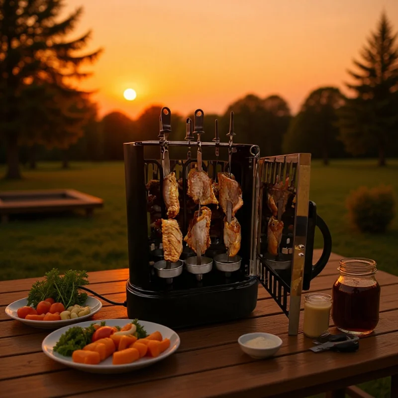 Smokeless Barbecue Grills Fish Grill Automatic Rotating Barbecue ...