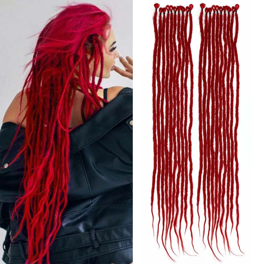Colored-Dreadlock-Extensions-26-SE-Soft-Long-Solid-Color-Dreadlocks ...