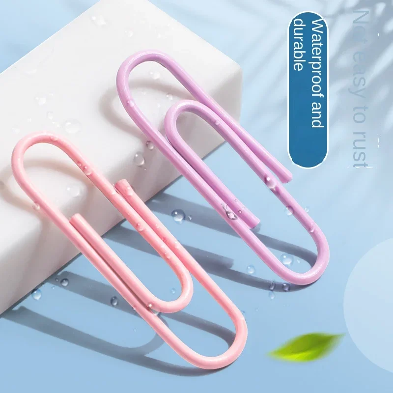1-Box-Colored-Paper-Clip-160pcs-Metal-Clips-Memo-Clip-Bookmarks ...