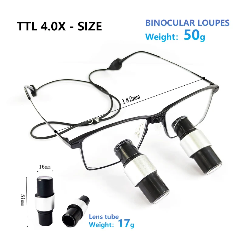 New-Arrival-TTL-Loupes-4-0X-Through-The-Lenses-IPD-52-72mm-Customized ...